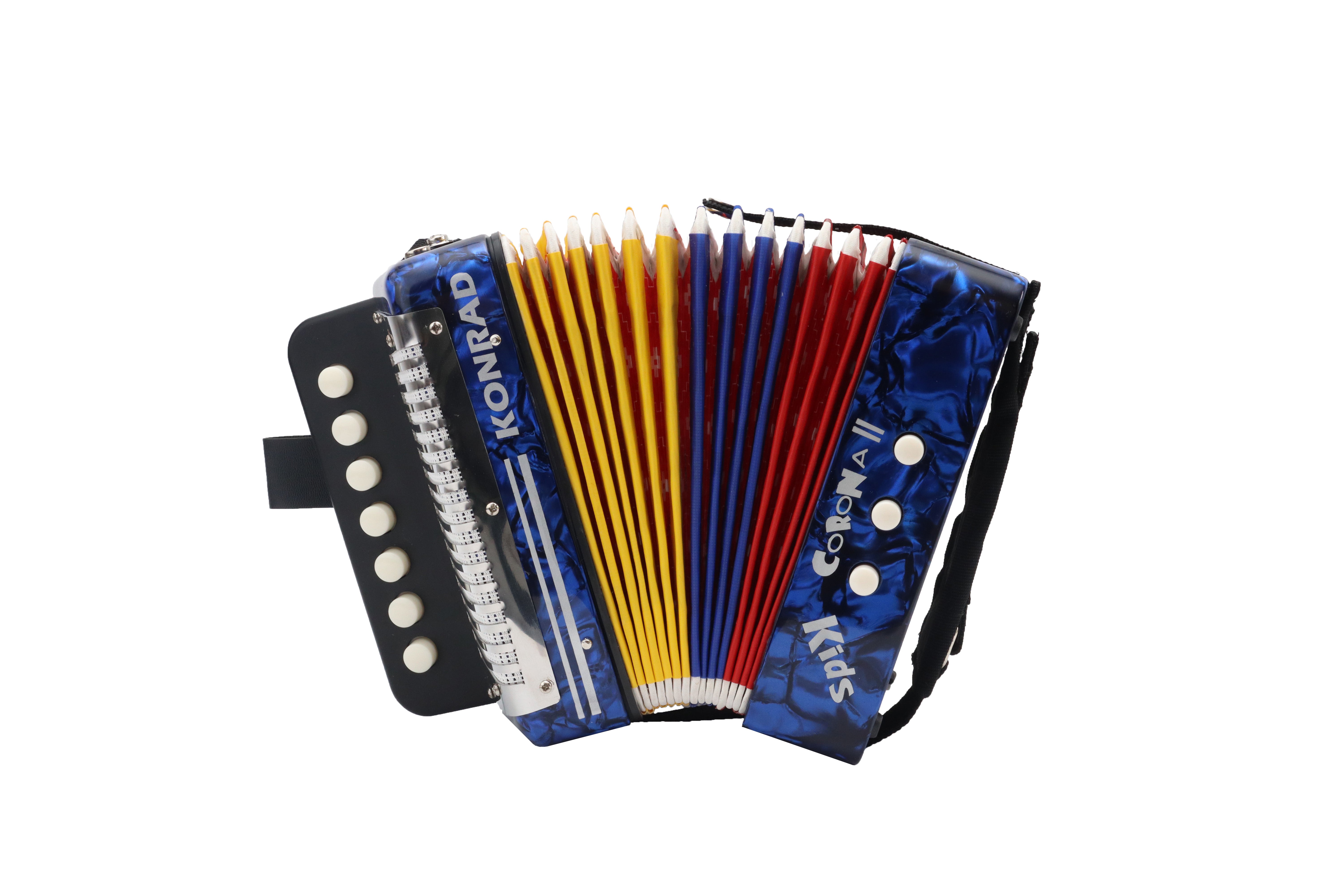 ACORDEON KONRAD KIDS MINI AZUL - TRICOLOR PROFESIONAL TONO DO – Konrad ...