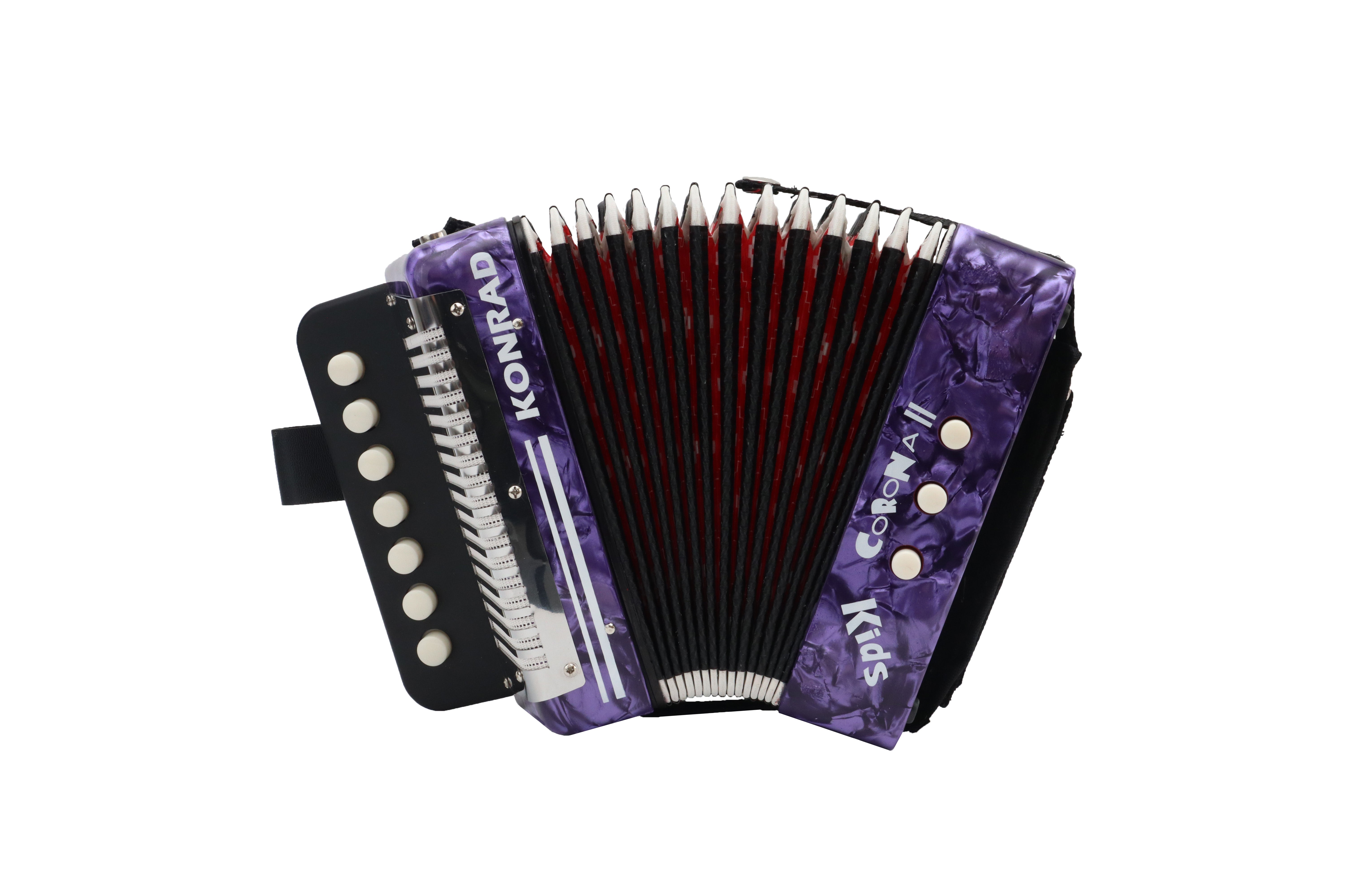 ACORDEON KONRAD KIDS MINI MORADO - NEGRO PROFESIONAL TONO SOL – Konrad ...