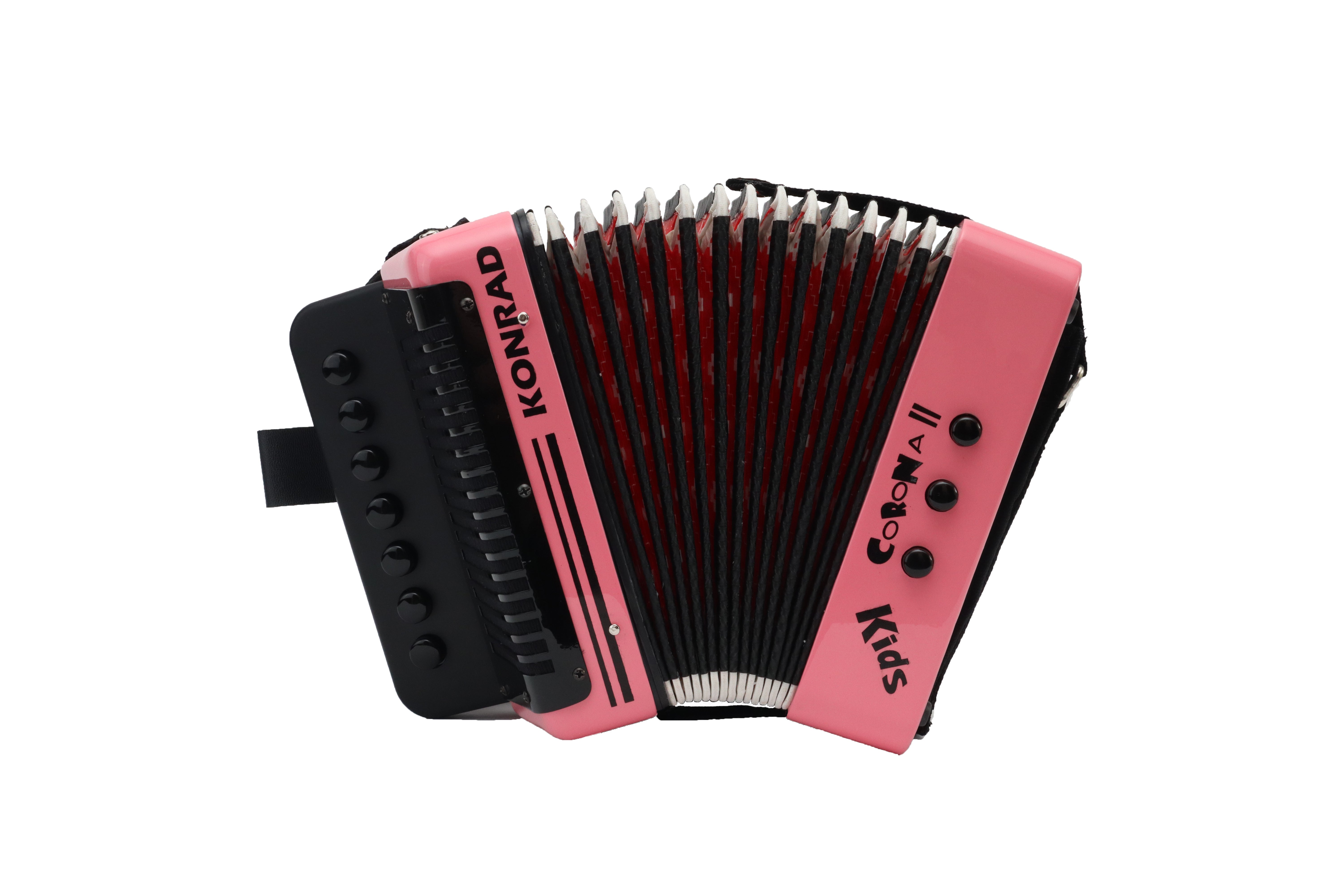 ACORDEON KONRAD KIDS MINI ROSADO- NEGRO PROFESIONAL TONO SOL – Konrad ...